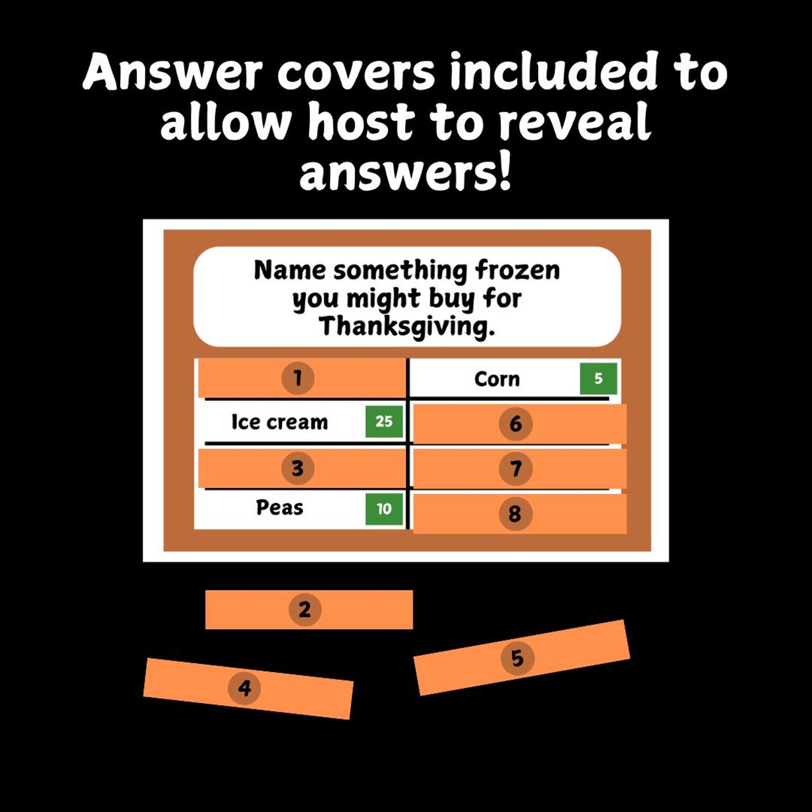 Thanksgiving Friendly Feud Game | Printable Thanksgiving Game ...