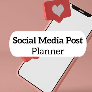 Social Media Post Planner | Content Calendar & Strategy Tracker ...