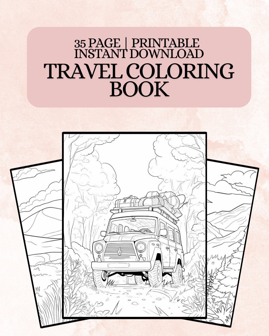 Travel Coloring Book Adventure Coloring Hawaii Coloring Mini Coloring ...