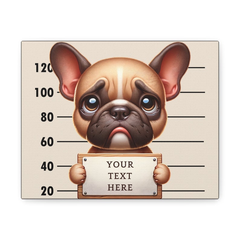 10x8 Custom Dog Wall Art French Bulldog Prison Canvas - Etsy