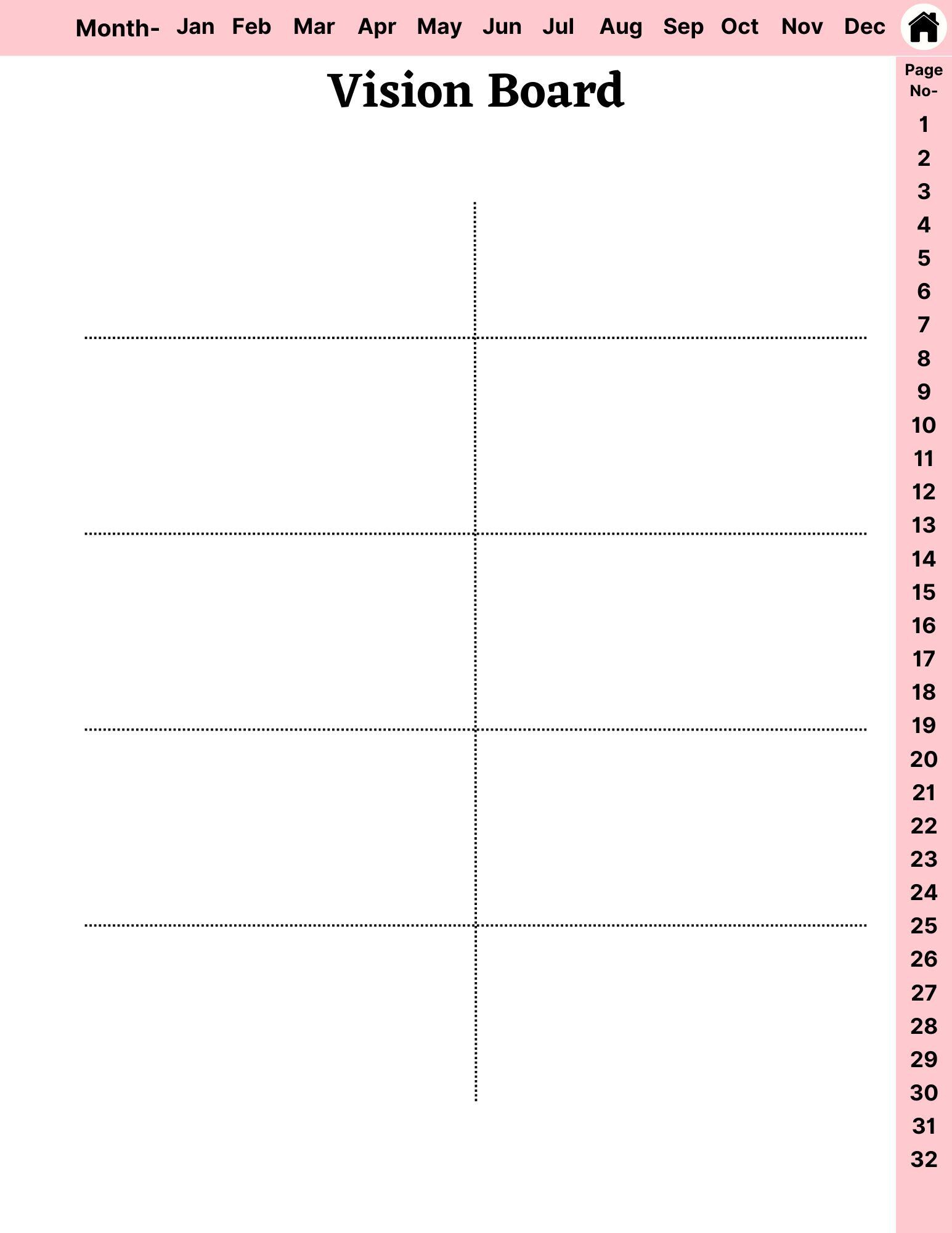 2025 Digital Vision Board Planner: Goal Setting Template (printable) - Etsy