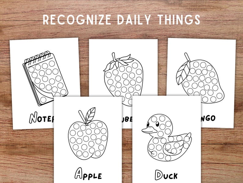 Preschool-kindergarten Printable, Animal Dot Marker Coloring Page, Do a ...