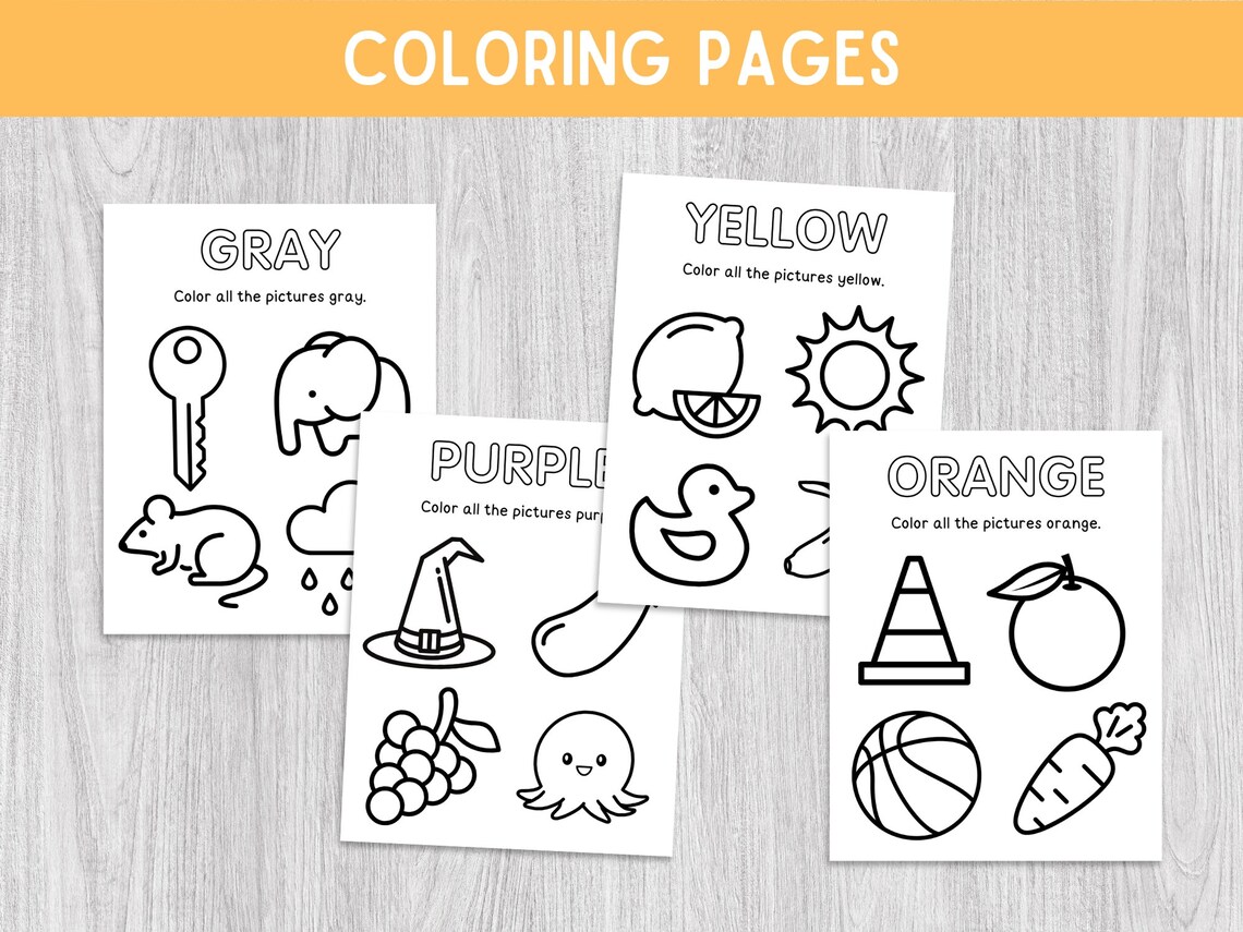 10 Printable Coloring Pages for Kids, Toddlers, Preschoolers, Preschool ...