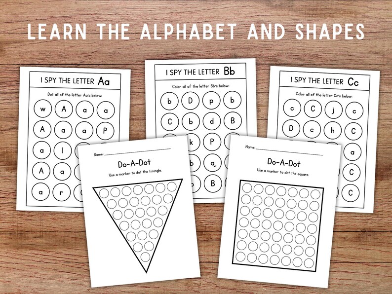 Preschool-kindergarten Printable, Animal Dot Marker Coloring Page, Do a ...