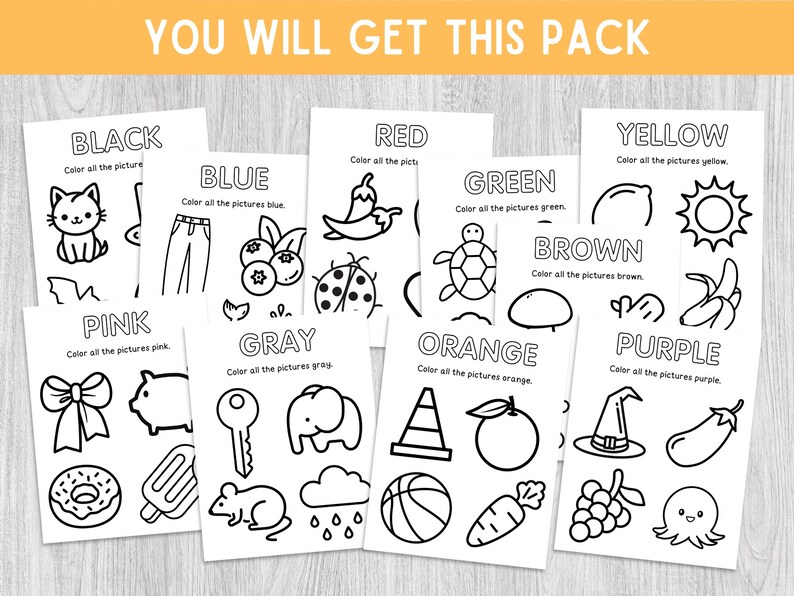 10 Printable Coloring Pages for Kids, Toddlers, Preschoolers, Preschool ...