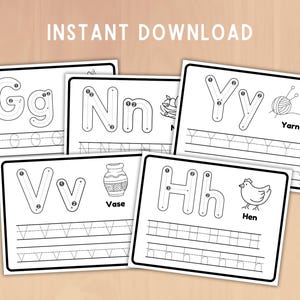 Alphabet Worksheets, Flashcards, Printable Preschool & Kindergarten ...