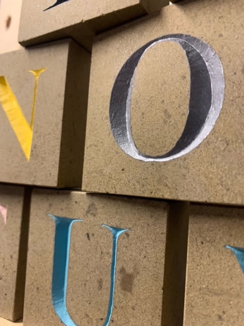Custom Stone Cut Alphabet Letters in English - Etsy