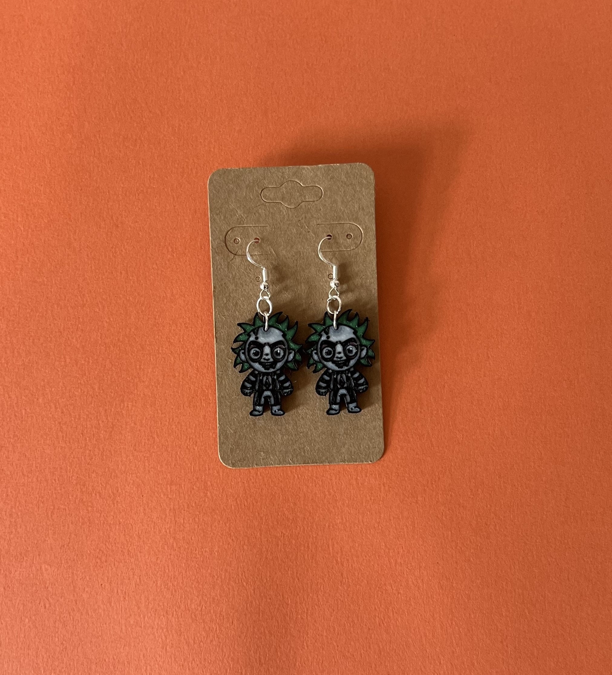 Scream Ghostface Beetlejuice Horror Character Earrings Halloween - Etsy