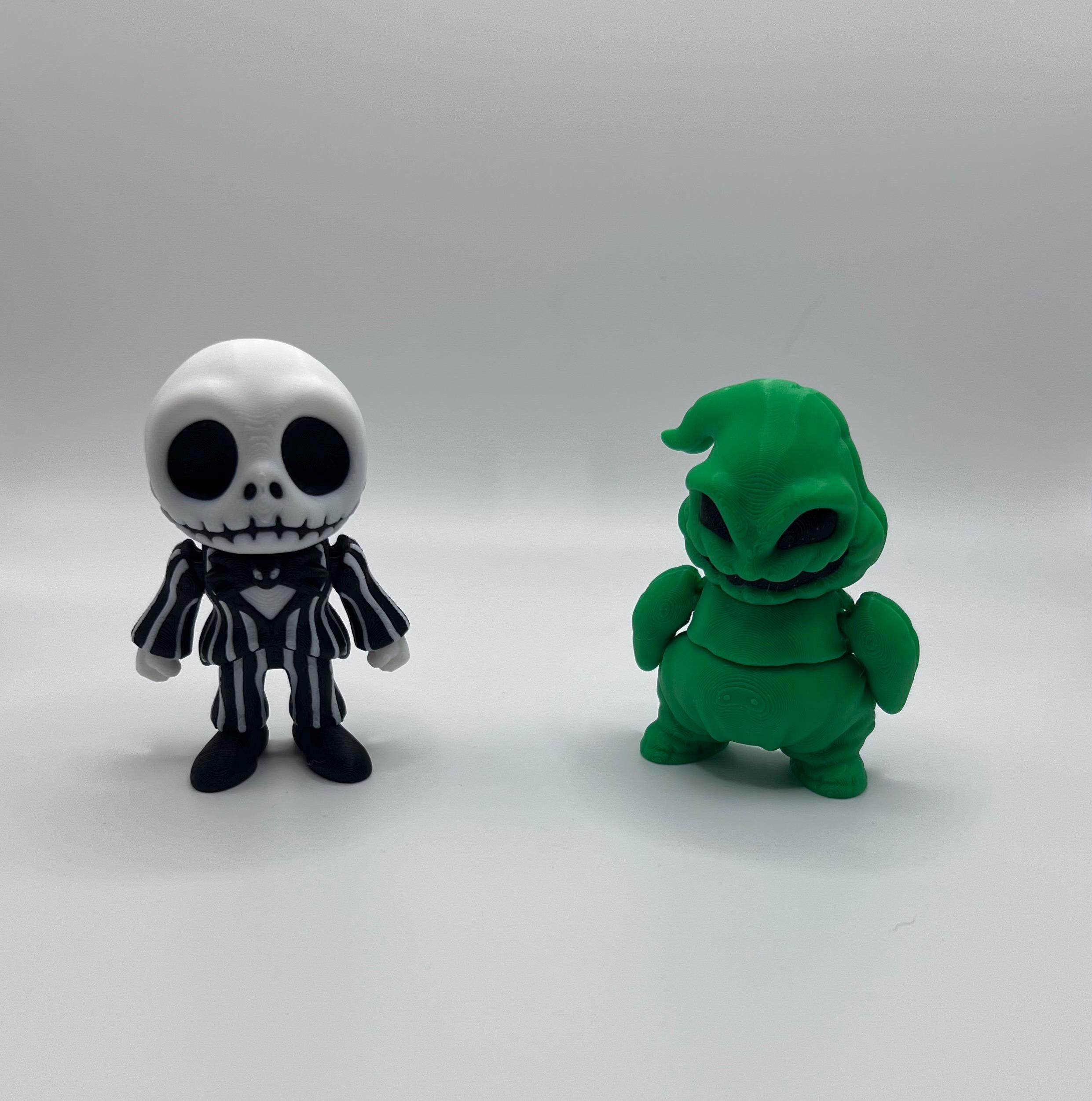 Miniature Nightmare Before Christmas Figures Flexi Jack Oogie Boogie - Etsy