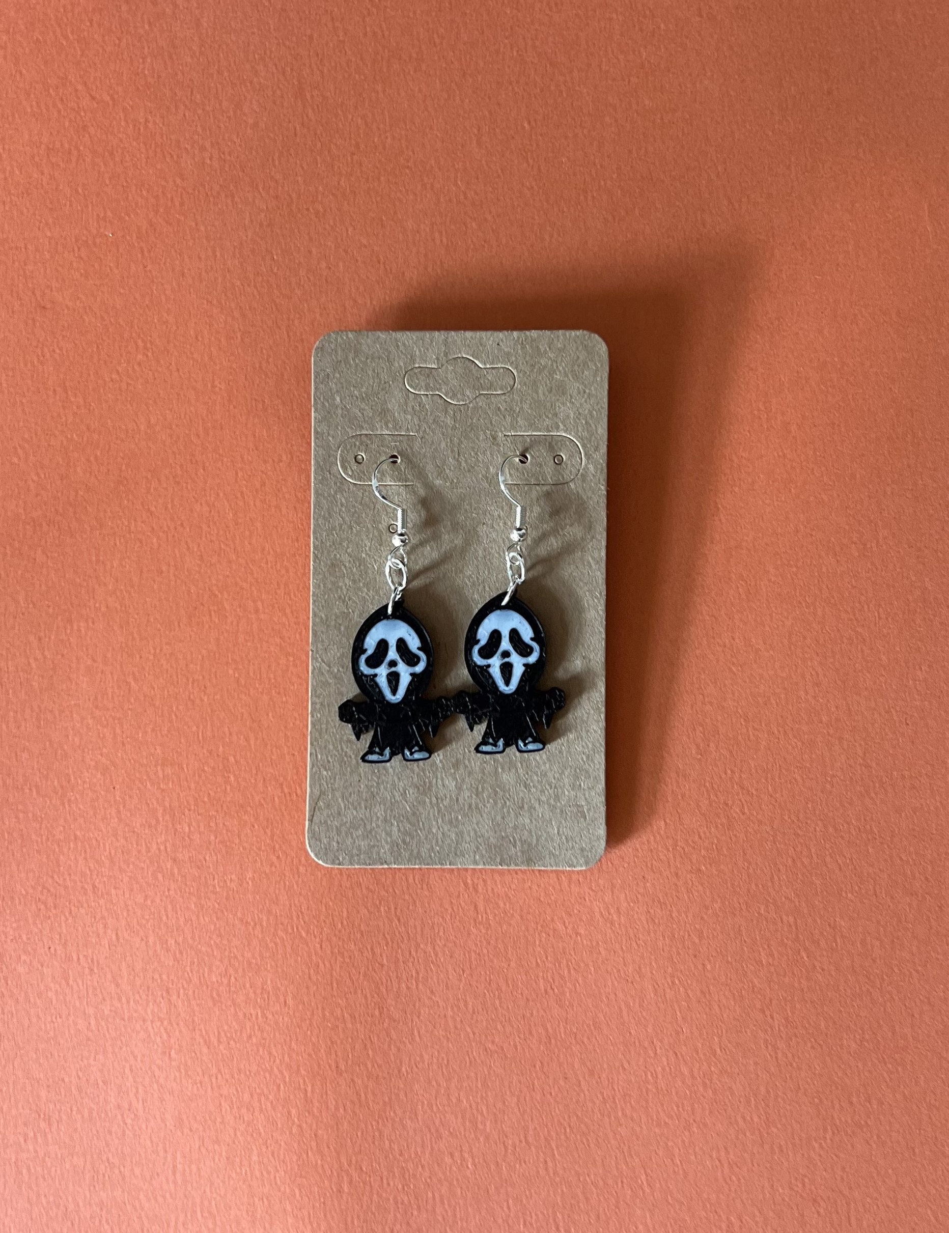 Scream Ghostface Beetlejuice Horror Character Earrings Halloween - Etsy