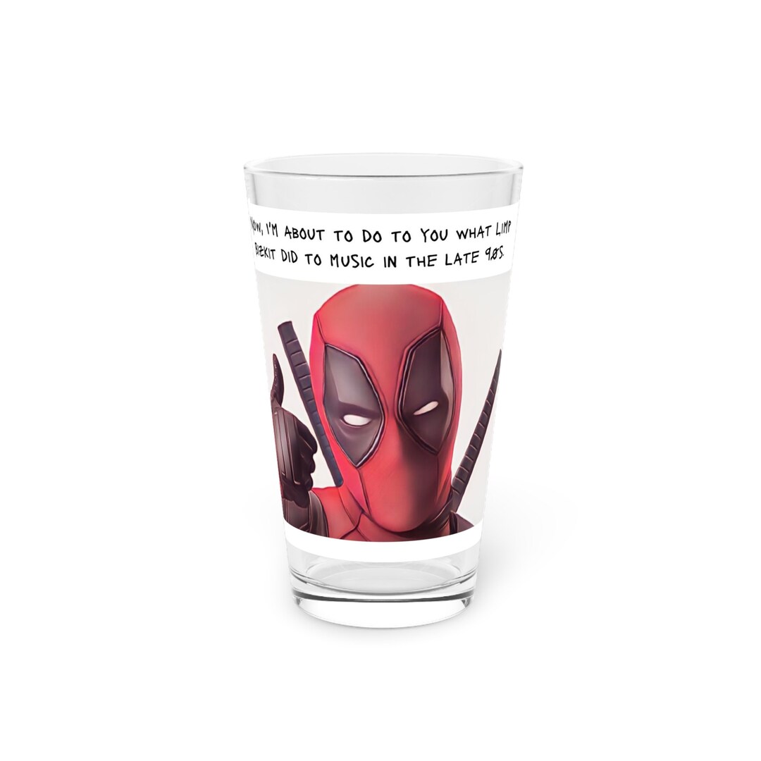 Deadpool Limp Bizkit Pint Glass, 16oz - Etsy