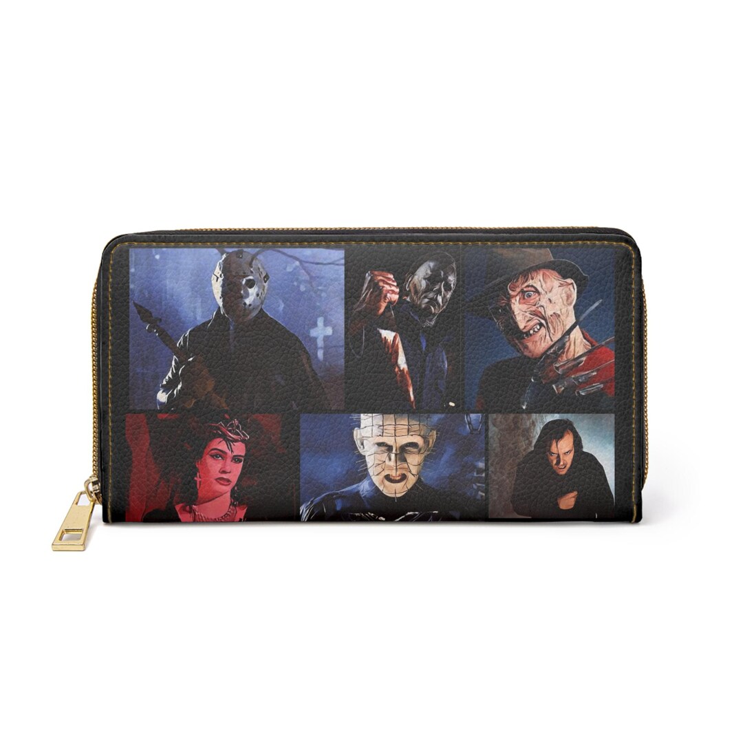 80's Horror Collage Zipper Wallet - Etsy