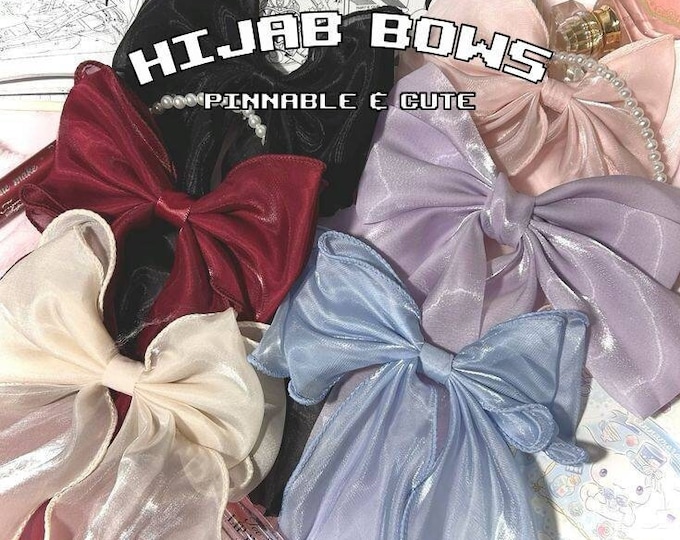 Handmade Hijab Bows - Etsy