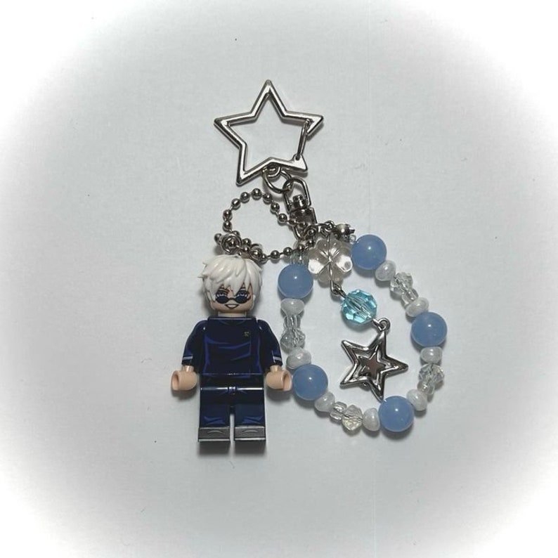 Lego Jujutsu Kaisen JJK Keychains anime Merch satoru Gojo geto Suguru ...