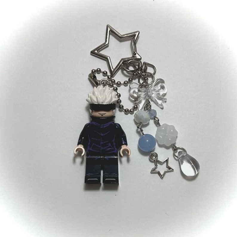 Lego Jujutsu Kaisen JJK Keychains anime Merch satoru Gojo geto Suguru ...