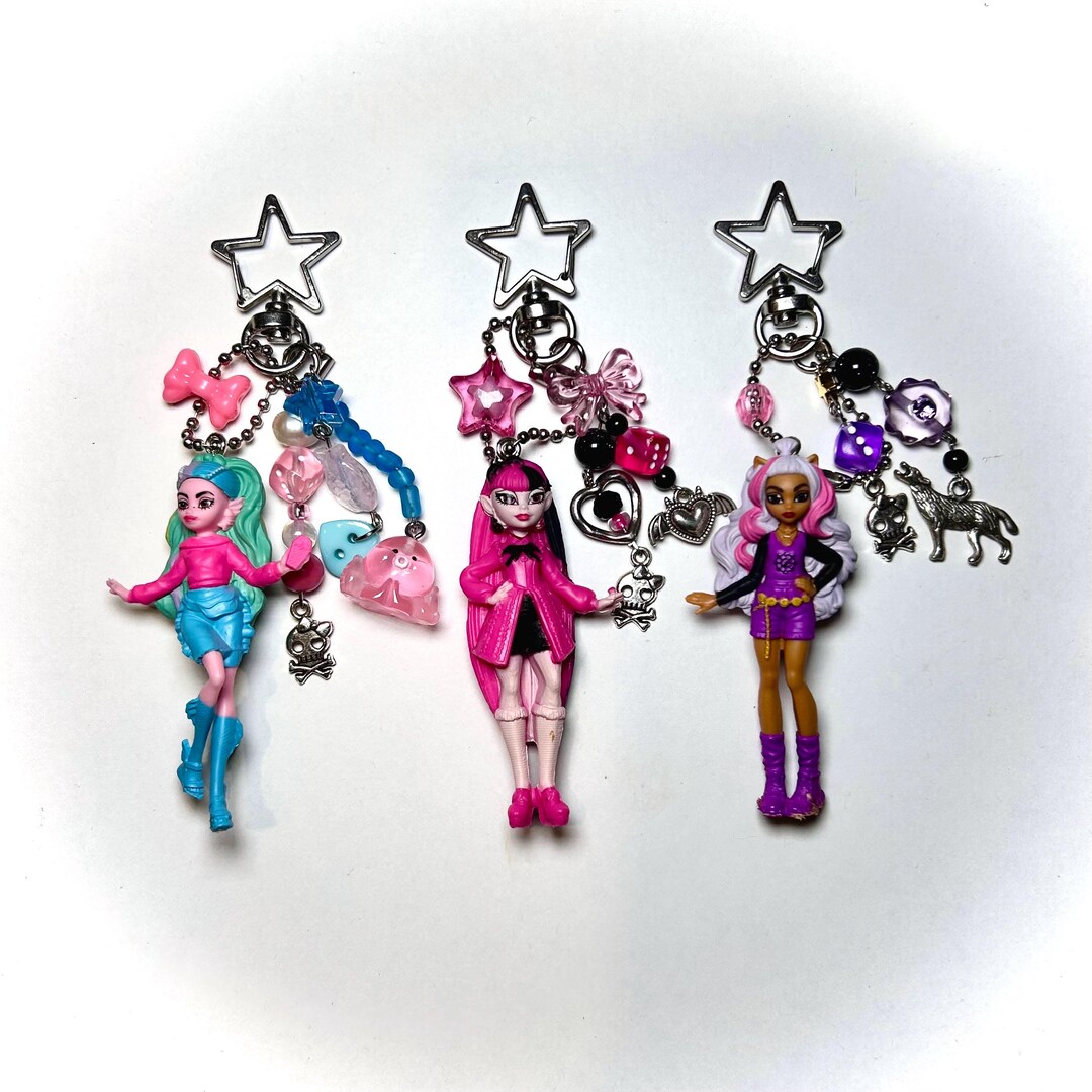 Monster High Draculaura Clawdeen Lagoona Blue Handmade Phone Charms ...