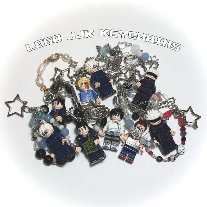 Lego Jujutsu Kaisen JJK Keychains anime Merch satoru Gojo geto Suguru ...