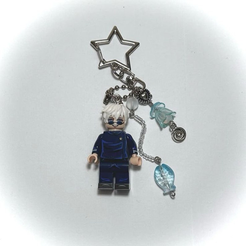 Lego Jujutsu Kaisen JJK Keychains anime Merch satoru Gojo geto Suguru ...