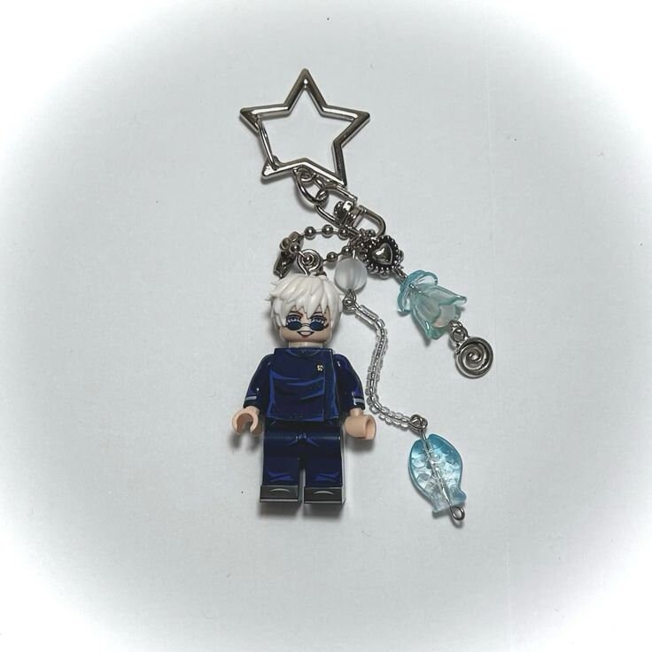 Lego Jujutsu Kaisen JJK Keychains anime Merch satoru Gojo geto Suguru ...
