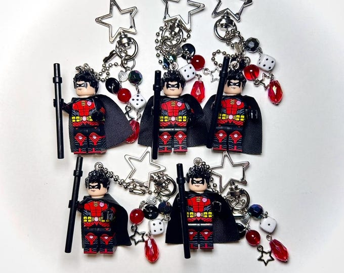 Lego Red Robin Keychains Robin Tim Drake DC Comics Batfamily ...