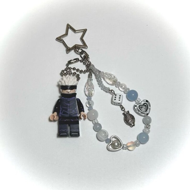 Lego Jujutsu Kaisen JJK Keychains anime Merch satoru Gojo geto Suguru ...