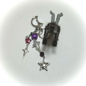 Minecraft Keychains Steve | Creeper | Enderdragon | Pig Handmade Beaded ...