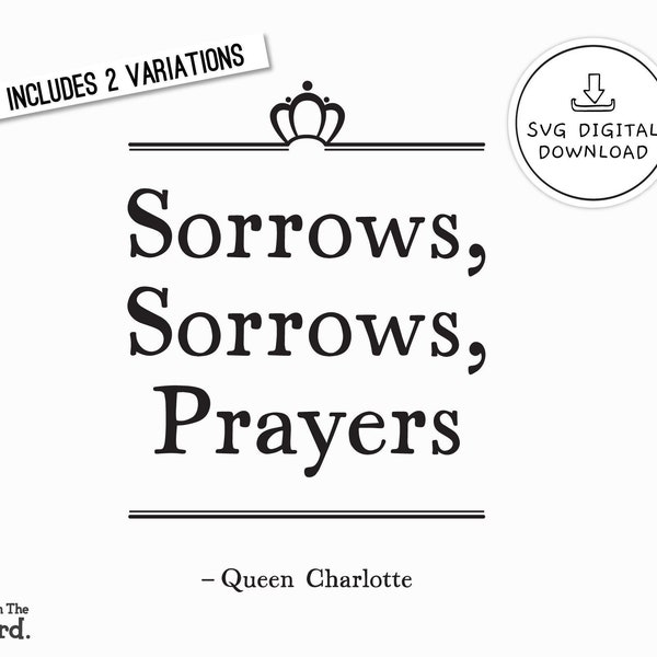 Sorrows Sorrows Prayers Svg - Etsy
