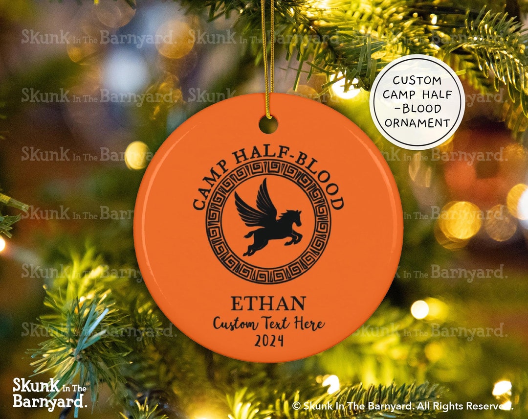 Custom Camp Half-blood Ornament, Percy Jackson Merch, Demigod Baby ...