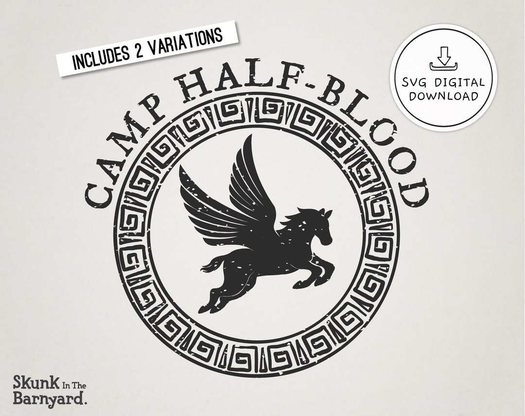 Camp Halfblood Svg Files, Camp Half Blood Digital Download, Percy Jackson Svg, Percy Jackson ...