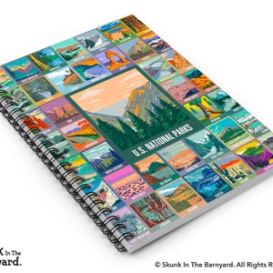 National Parks Notebook, US National Parks Journal, Gift for Hiker ...