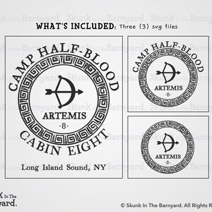 Camp Halfblood Artemis Cabin Svg File, Camp Half Blood Digital Download ...