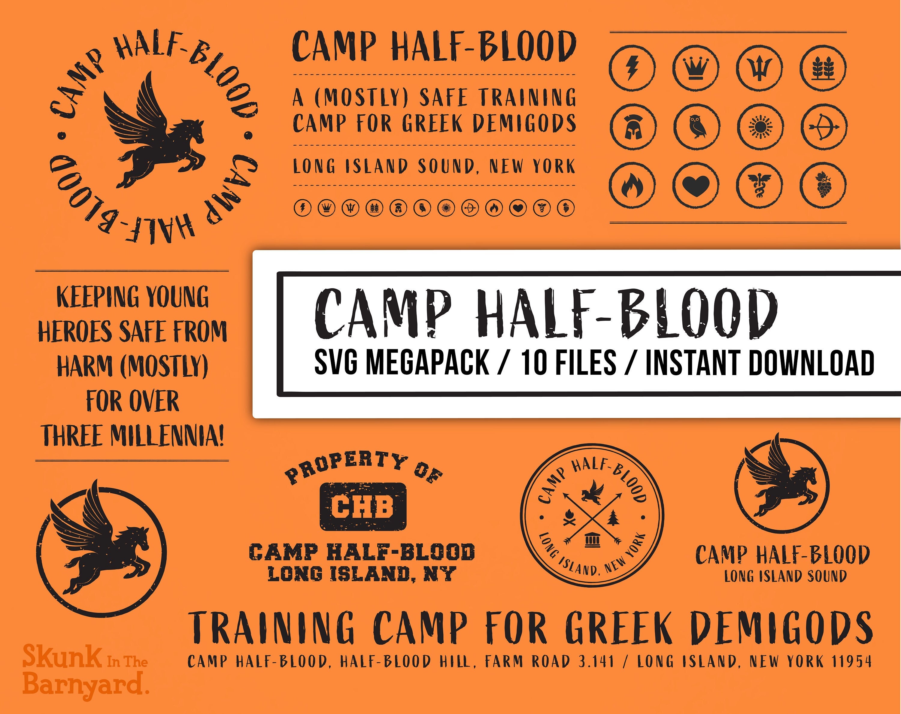 Camp Halfblood Svg Files Camp Half Blood 10 File Megapack - Etsy Australia