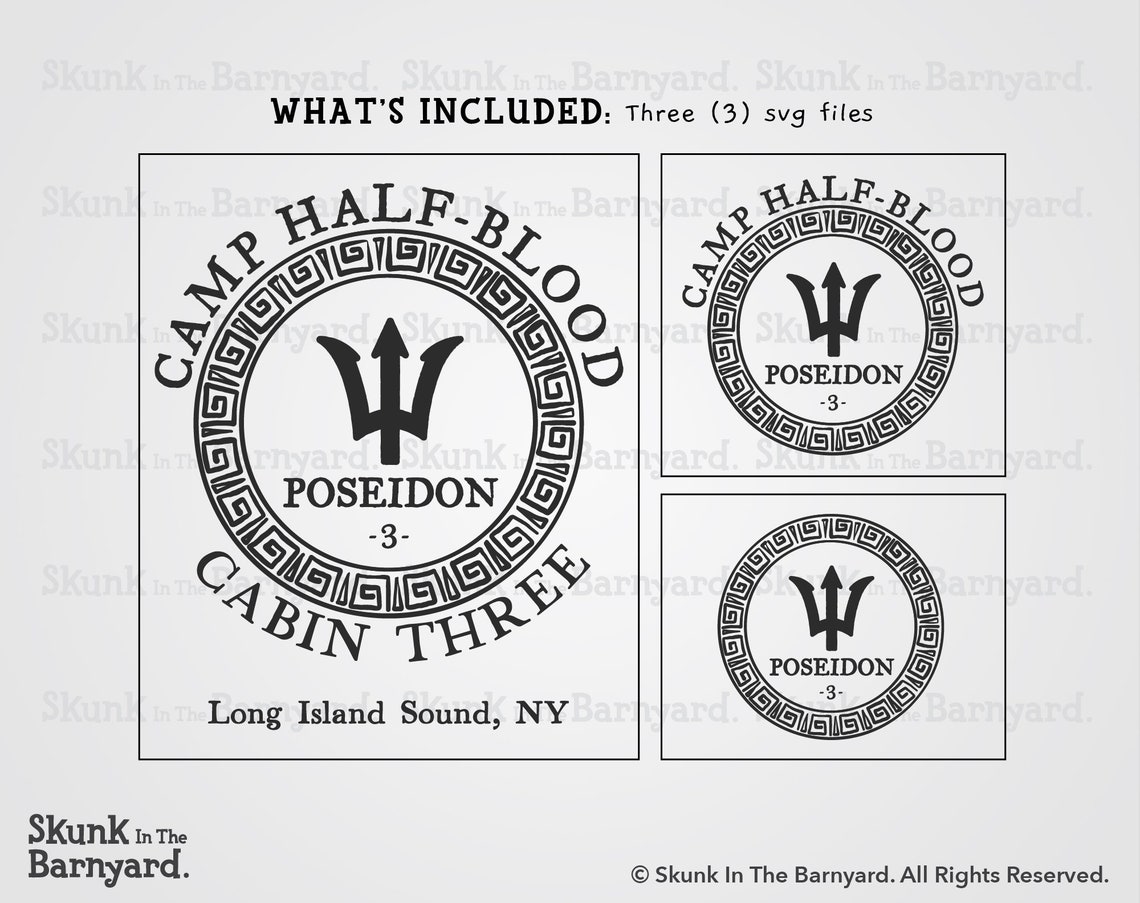 Camp Halfblood Poseidon Cabin Svg File Camp Half Blood - Etsy