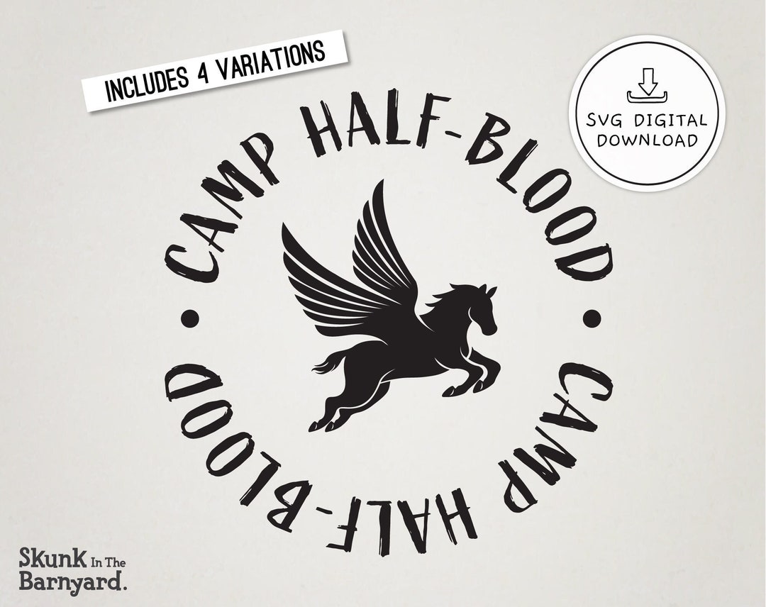 Camp Halfblood Svg Files, Camp Half Blood Digital Download, Percy ...