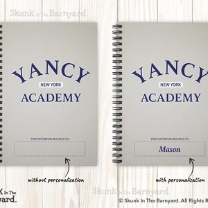 Personalizable Yancy Academy Notebook, Custom Percy Jackson Merch ...