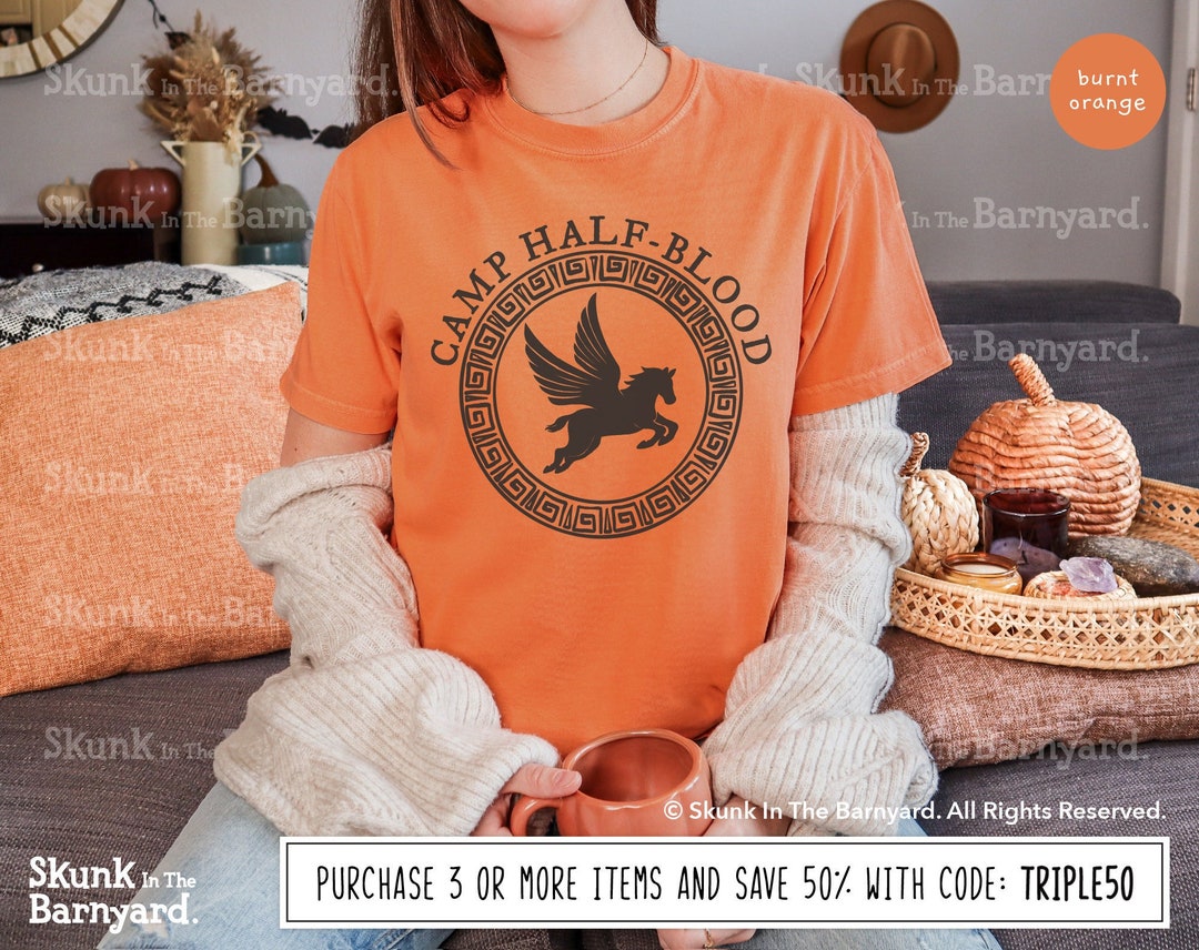 Comfort Colors Camp Halfblood Shirt, Percy Jackson Merch, Camp Half ...