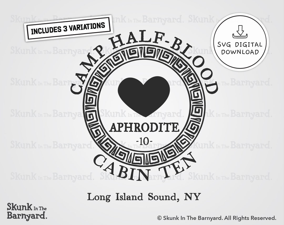 Camp Halfblood Aphrodite Cabin Svg File, Camp Half Blood Digital Download, Percy Jackson Svg ...