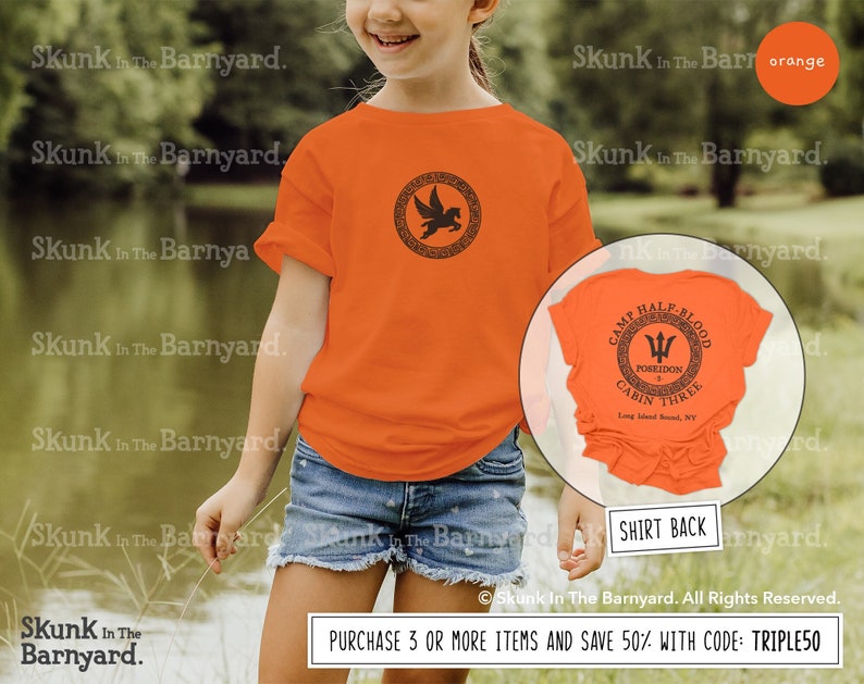 Camp Halfblood 2-sided Kid Shirt Percy Jackson Merch Pjo - Etsy