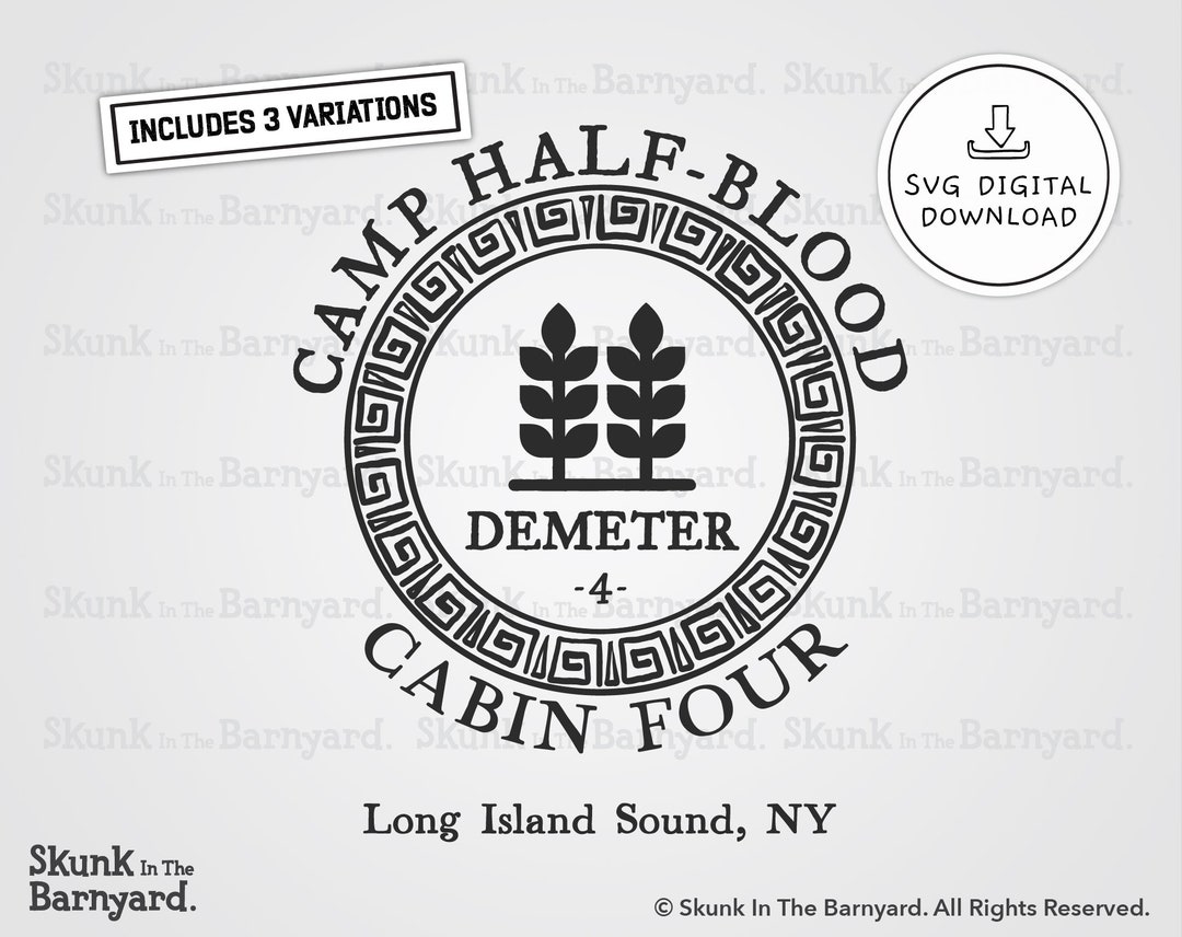 Camp Halfblood Demeter Cabin Svg File, Camp Half Blood Digital Download ...