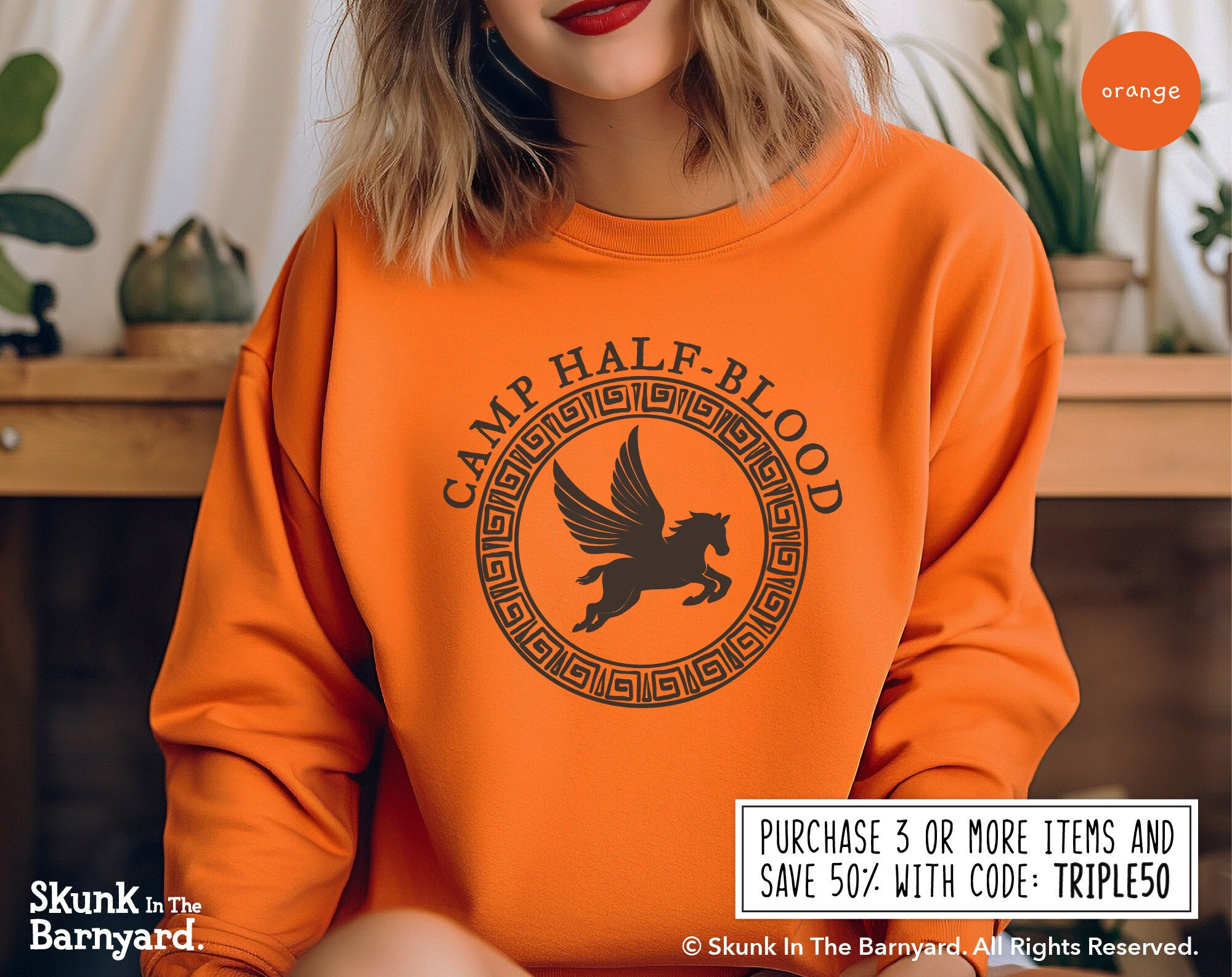 Camp Halfblood Sweatshirt Percy Jackson Merch Camp Half - Etsy