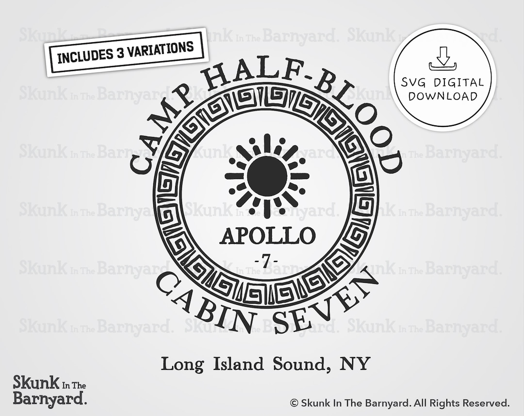 Camp Halfblood Apollo Cabin Svg File, Camp Half Blood Digital Download ...