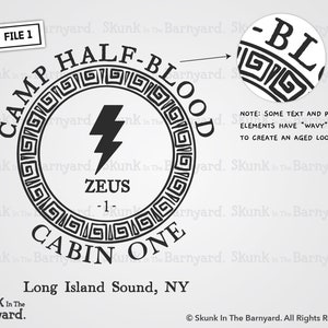 Camp Halfblood Zeus Cabin Svg File, Camp Half Blood Digital Download ...