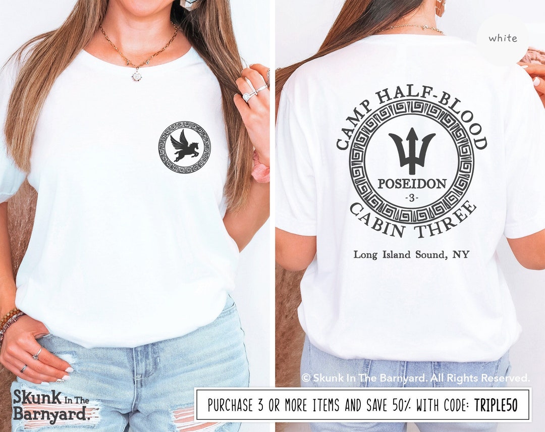 Camp Halfblood Shirt, Percy Jackson Merch, Camp Half Blood Cabin Tshirt ...
