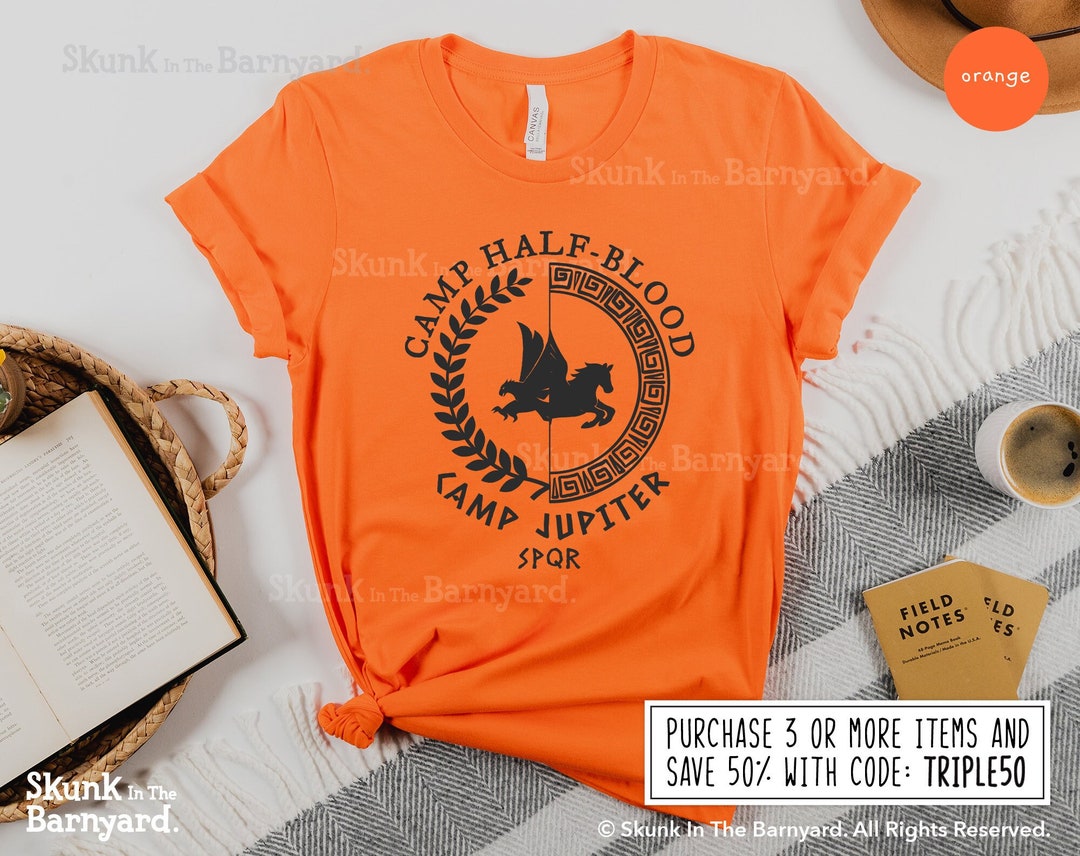 Camp Halfblood AND Camp Jupiter Shirt, Percy Jackson Merch, Camp Half ...