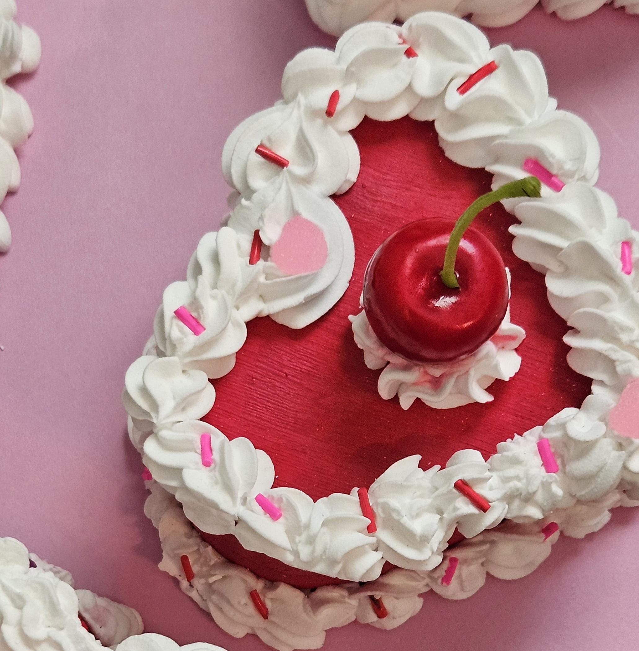 Cherry Red Faux Cake Box - Etsy