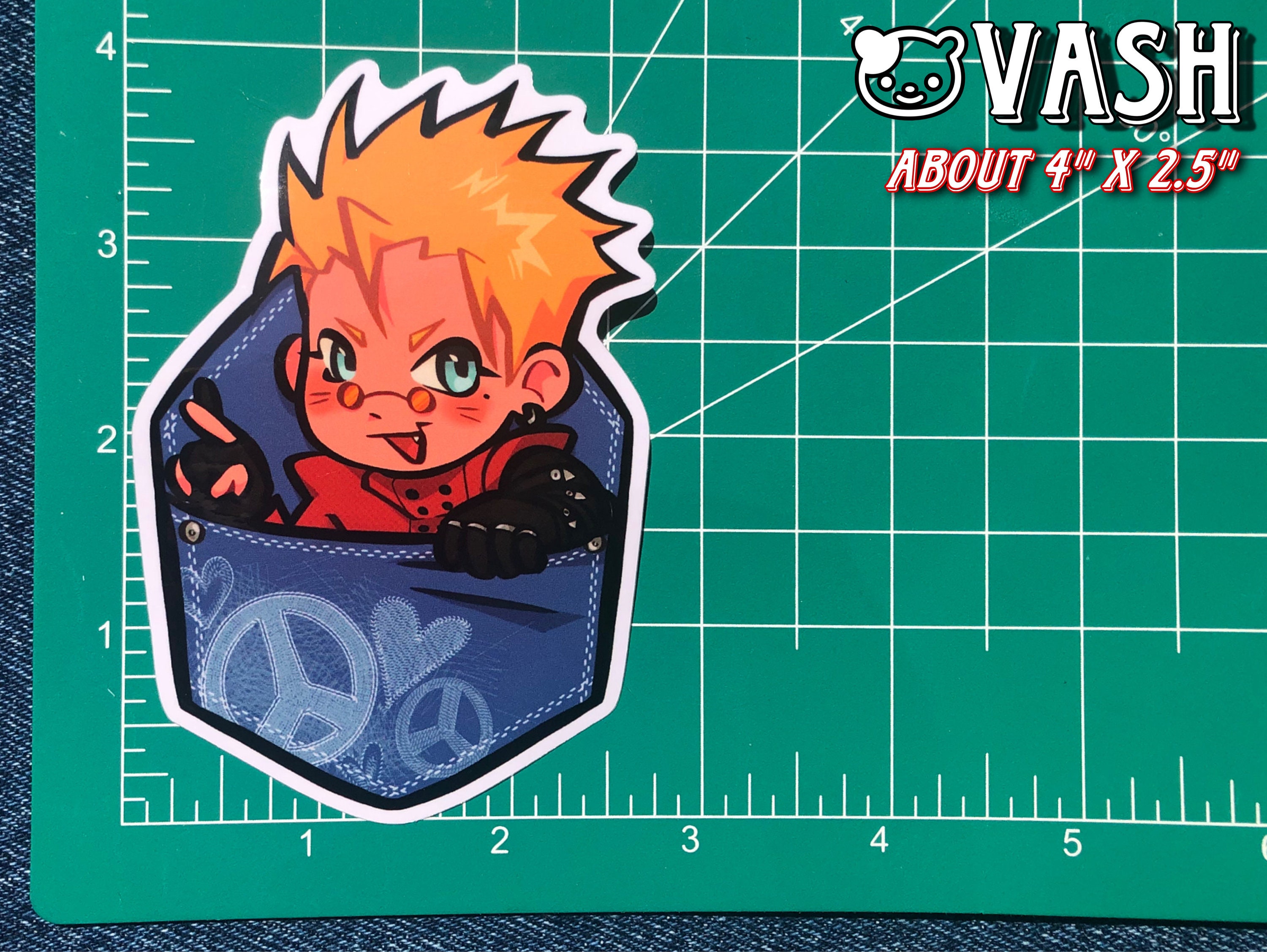 Trigun Inspired Vinyl Sticker Set: Vash, Wolfwood, Meryl, Milly (4") - Etsy