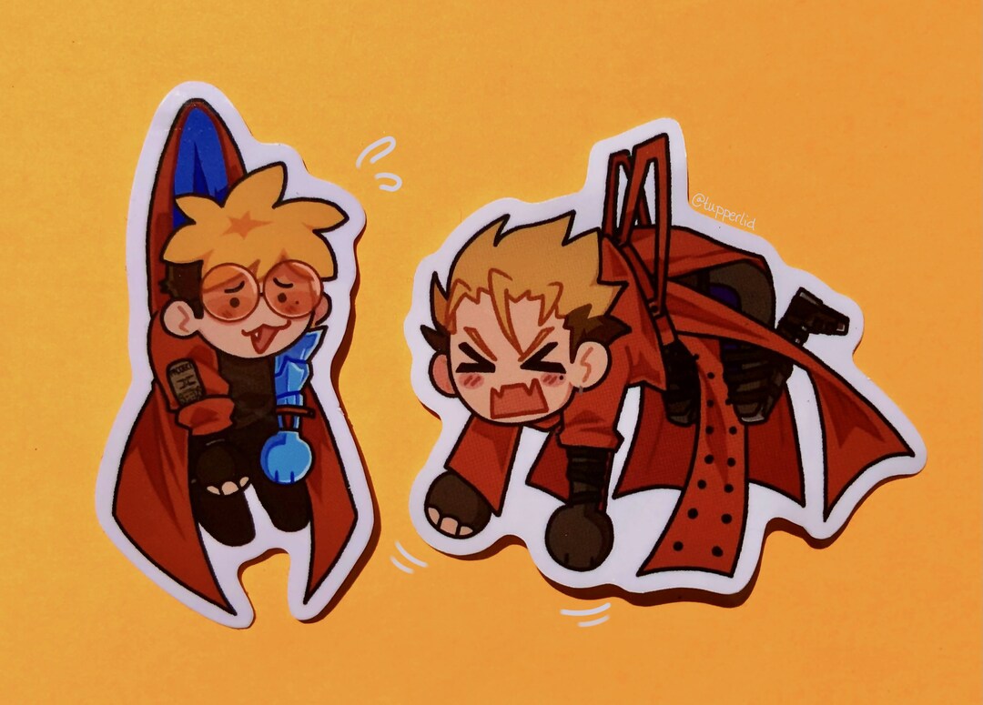 Hanging Vash Sticker Trigun Stampede / Trigun Maximum Inspired Vinyl ...