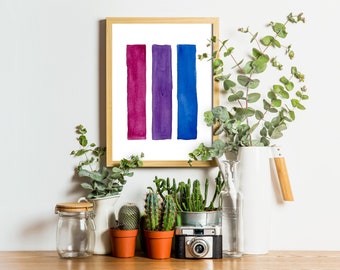 Subtle Bisexual Poster Printable Bisexual Poster LGBTQ Print LGBT Wall ...