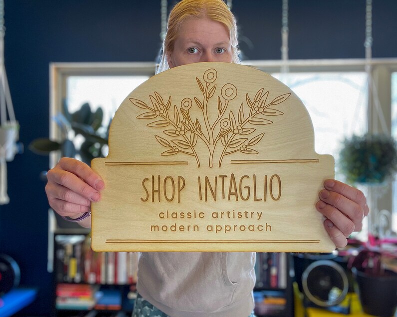 Wood Shop Logo Sign Sign for Events Craft Fair Sign - Etsy