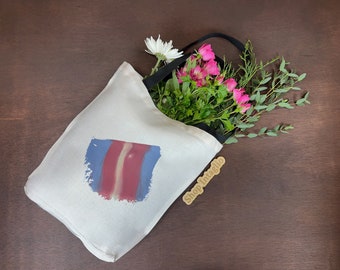 Transgender Colors Tote Bag, LGBTQ Gift for Her, With Zipper, With ...